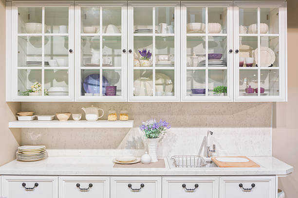 Custom cabinet glass for modern kitchens by Bear Glass.